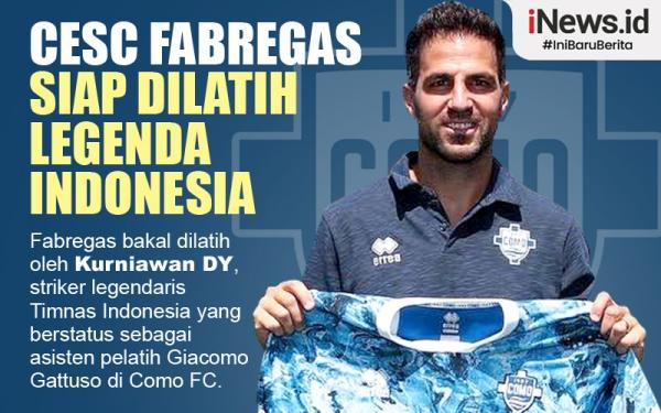 Infografis Cesc Fabregas Resmi Gabung Como FC,