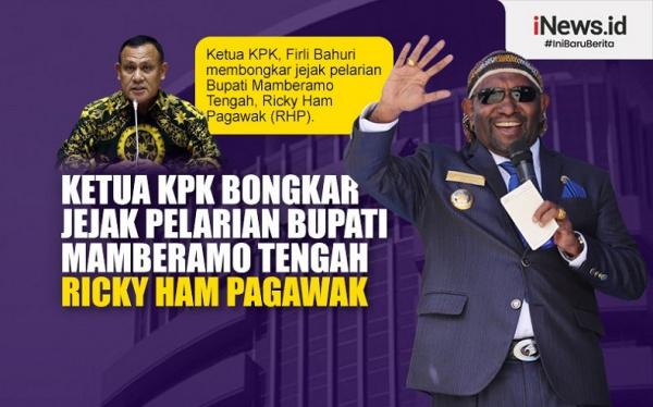 Infografis Ketua KPK Bongkar Jejak Pelarian Bupati Mamberamo Tengah Ricky Ham Pagawak