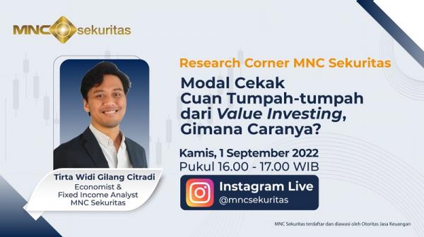 IG Live Research Corner Hari Ini: Modal Cekak, Cuan Tumpah-tumpah dari Value Investing, Gimana ...