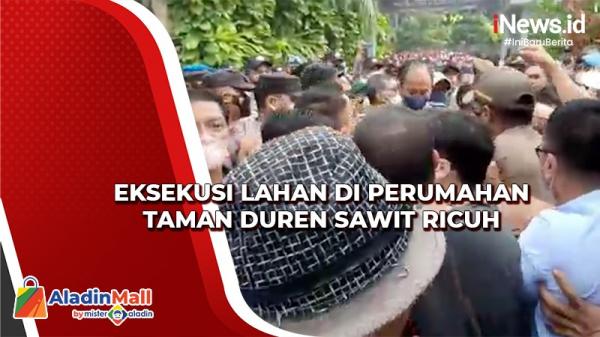 Ricuh, Eksekusi Lahan di Perumahan Taman Duren Sawit