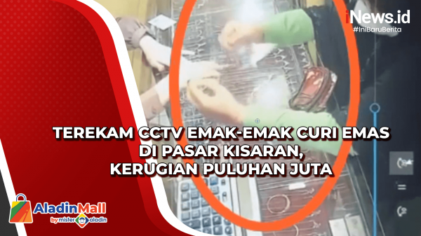 Terekam CCTV Emak-Emak Curi Emas di Pasar Kisaran, Kerugian Puluhan Juta
