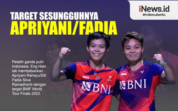 Infografis Apriyani/Fadia Tak Dibebani Lolos ke BWF World Tour Finals 2022