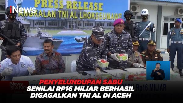 Penyelundupan Sabu Senilai Rp16 Miliar Berhasil Digagalkan TNI AL di Aceh