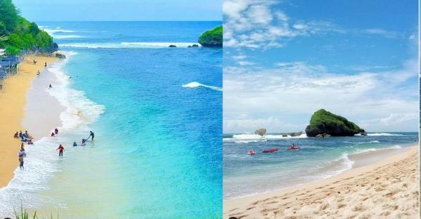 Mengenal Pantai Sadranan Gunungkidul, Pasir Putih dan Bawah Lautnya ...