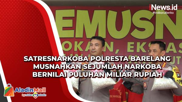 Satresnarkoba Polresta Barelang Musnahkan Sejumlah Narkoba Bernilai Puluhan Miliar Rupiah