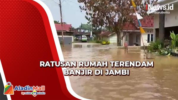 Ratusan Rumah Warga di Jambi Terendam Banjir, Ketinggian Air Capai 1,5 Meter