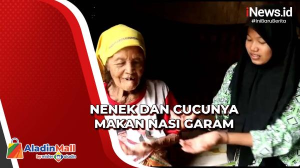 Kisah Nenek dan Cucunya Hanya Makan Nasi Garam di Pandeglang