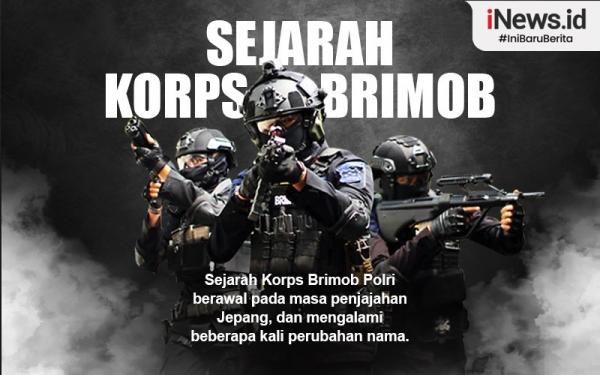 Infografis Sejarah Korps Brimob