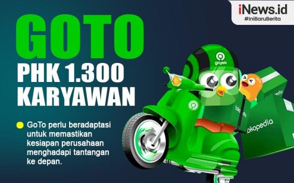Infografis GoTo PHK 1.300 Karyawan, 12 Persen dari Total Pekerja di 4 Negara