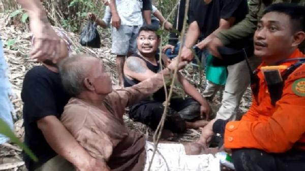 Hilang di Hutan Alioka Konawe Selama 2 Hari, Kakek 65 Tahun Ditemukan Selamat