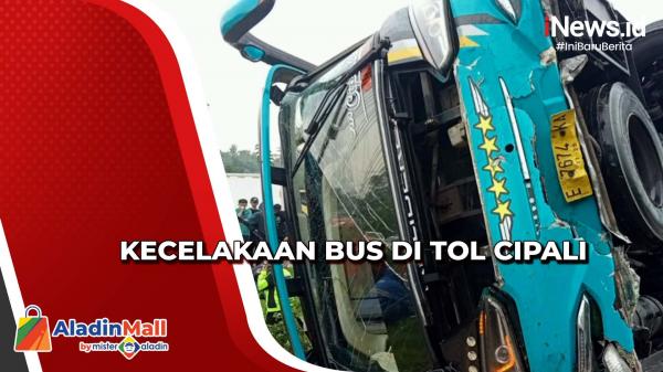 Bus Kecelakaan Tunggal di Tol Cipali, 2 Penumpang Tewas Bus Kecelakaan Tunggal di Tol Cipali, 2 Penumpang Tewas