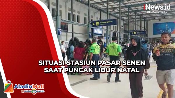 H-2 Natal, Stasiun Pasar Senen Mulai Diserbu Penumpang