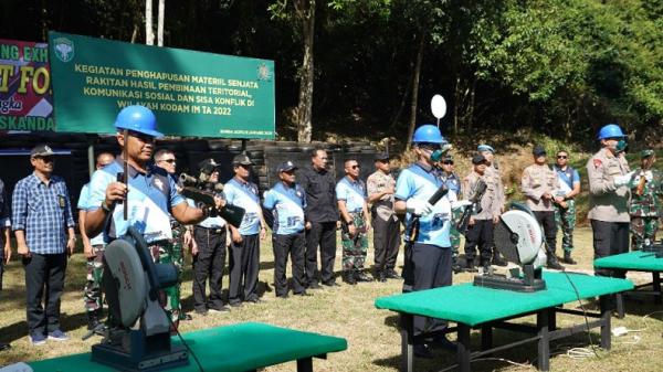 Pangdam Iskandar Muda Musnahkan 26 Senpi Rakitan Sisa Konflik Aceh