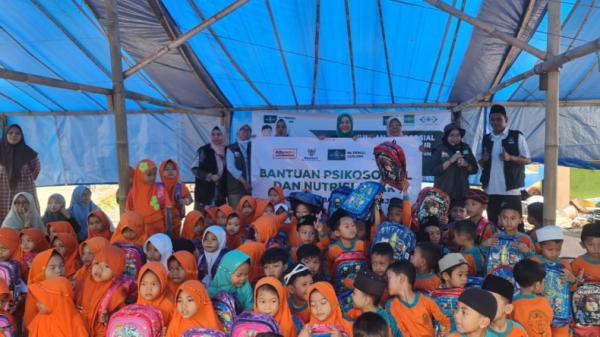 PBNU Salurkan Bantuan Psikososial dan Nutrisi untuk Anak Penyintas Gempa Cianjur