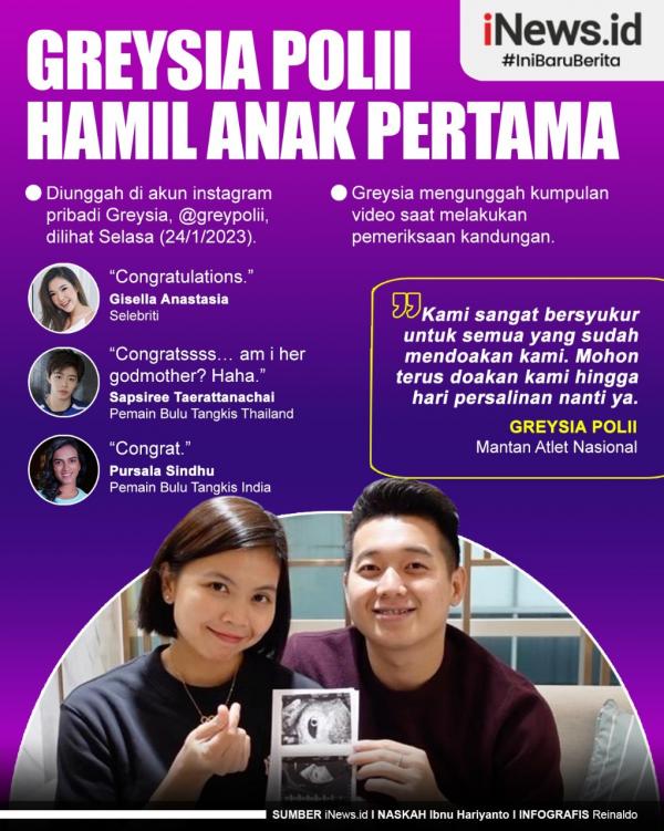 Infografis Legenda Bulu Tangkis Indonesia Greysia Polii Hamil Anak Pertama