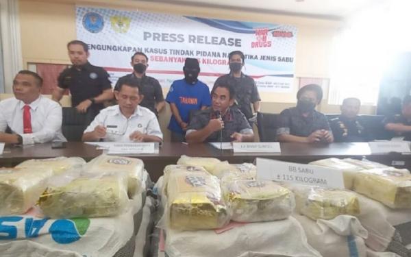3 Negara Produsen 115 Kg Sabu yang Masuk Sumsel, BNN: Malaysia Cuma Pelintasan