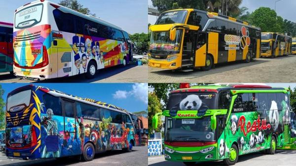 Deretan PO Bus Punya Gambar Unik, dari Foto Pahlawan hingga Tokoh Kartun