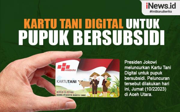 Infografis Kartu Tani Digital untuk Pupuk Bersubsidi
