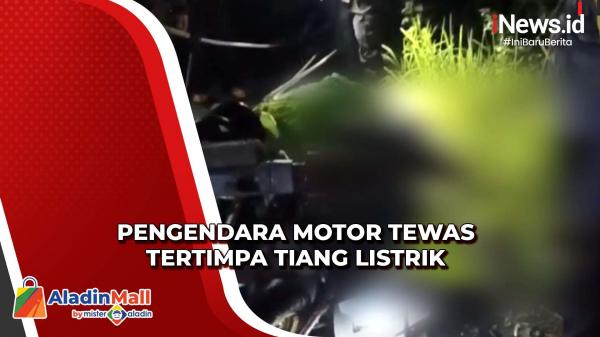 Tragis, Pengendara Motor Tewas Tertimpa Tiang Listrik