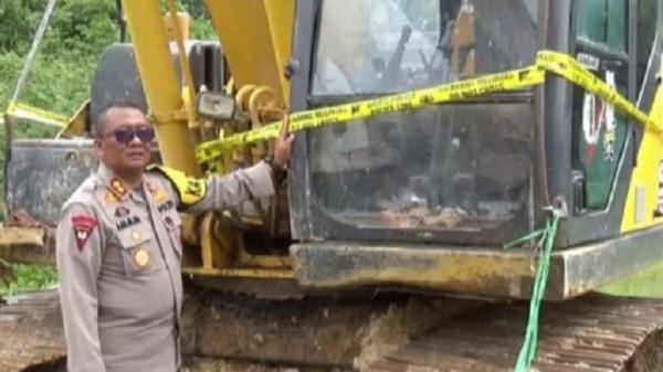 Polisi Tangkap 5 Penambang Emas Ilegal Di Sarolangun Sita 1 Alat Berat