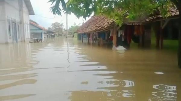 Sungai Citarum Meluap, Permukiman Warga di Pengasinan Karawang Terendam Banjir