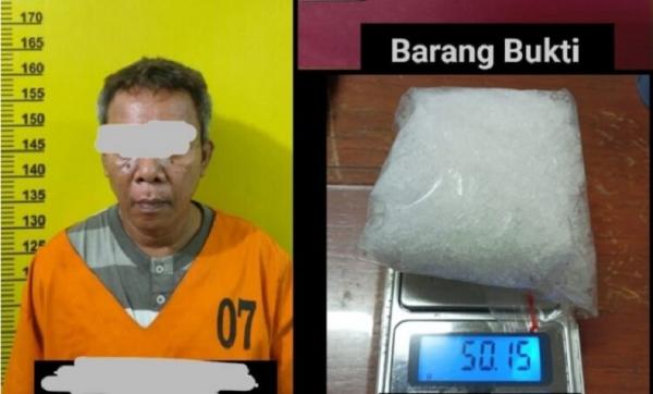 Simpan Sabu, Pria 56 Tahun di Siak Ditangkap Polisi
