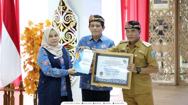 Pemprov Kalimantan Utara Raih Opini Tinggi Kepatuhan Pelayanan Publik dari Ombudsman RI