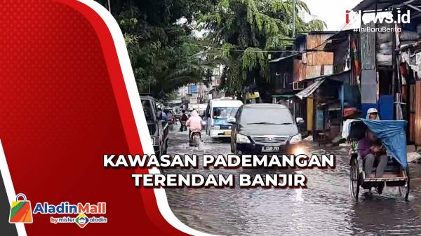 Kawasan Pademangan Terendam Banjir Usai Diguyur Hujan Deras