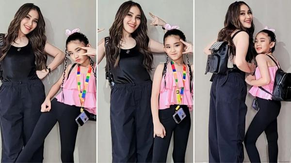 Ayu Ting Ting Semangat Nonton BLACKPINK Hari Kedua Bareng Bilqis, Gayanya seperti ABG
