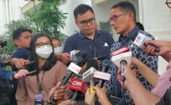 Sandiaga Uno Catat Pesan Presiden Jokowi soal Pemilu 2024 Sandiaga Uno Catat Pesan Presiden Jokowi soal Pemilu 2024