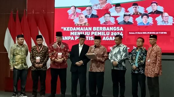Tokoh Lintas Agama Deklarasi Pemilu 2024 Damai Tanpa Diskriminasi