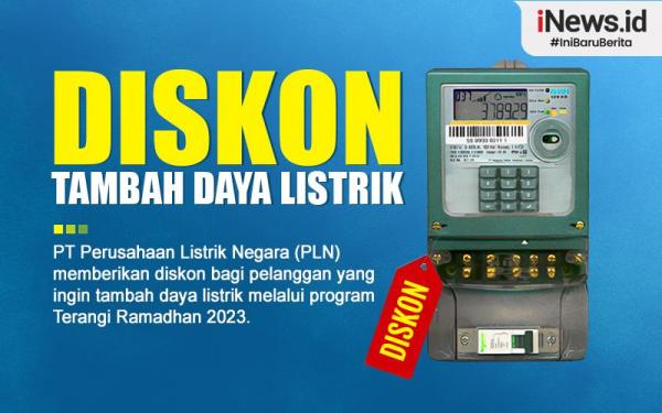 Infografis Diskon Tambah Daya Listrik