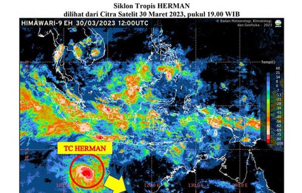 BMKG Imbau Warga Jateng Selatan Waspadai Dampak Siklon Tropis Herman BMKG Imbau Warga Jateng Selatan Waspadai Dampak Siklon Tropis Herman