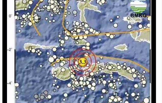 Info BMKG 2 Gempa Hari Ini Guncang Seram Bagian Barat Maluku, Kedalaman 10 Km