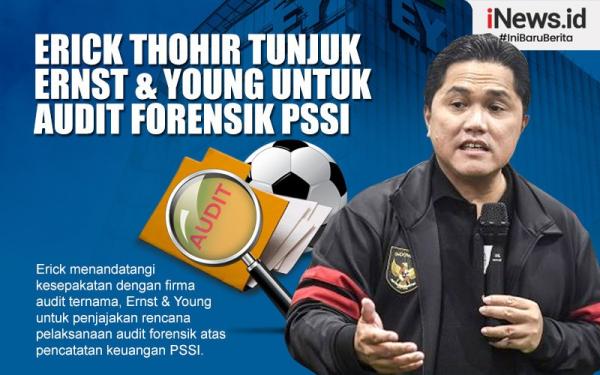 Infografis Erick Thohir Tunjuk Ernst & Young untuk Audit Forensik PSSI Infografis Erick Thohir Tunjuk Ernst & Young untuk Audit Forensik PSSI