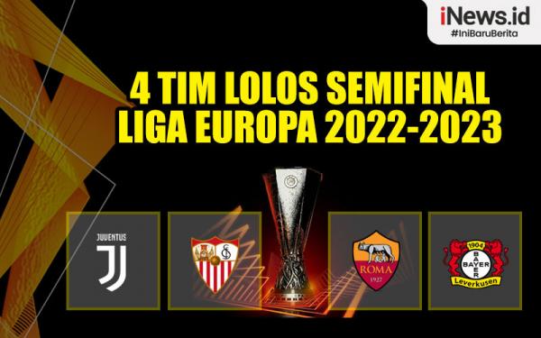 Infografis Daftar 4 Tim Lolos Semifinal Liga Europa 2022/2023