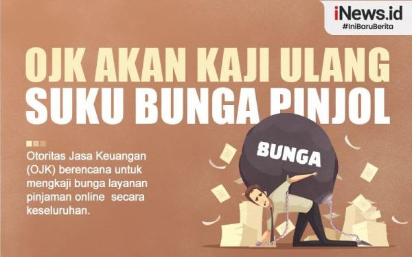 Infografis OJK Kaji Ulang Bunga Pinjol