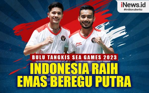 Infografis Indonesia Raih Emas Bulu Tangkis Beregu Putra SEA Games 2023
