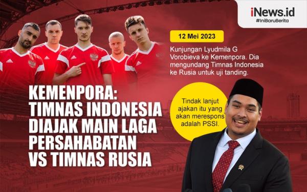 Infografis Timnas Indonesia Diajak Main Laga Persahabatan Vs Timnas Rusia