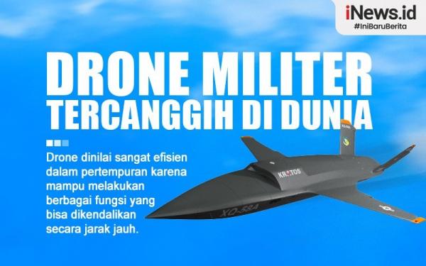 Infografis Drone Militer Tercanggih di Dunia