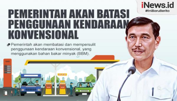 Infografis Pemerintah Akan Batasi Penggunaan Kendaraan Konvensional