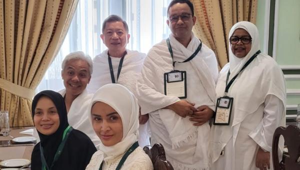 Momen Ganjar dan Anies Bertemu di Sela Ibadah Haji di Tanah Suci Momen Ganjar dan Anies Bertemu di Sela Ibadah Haji di Tanah Suci