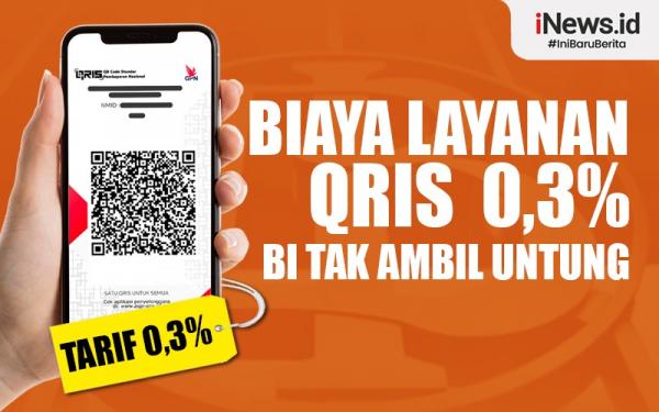 Infografis Biaya Layanan QRIS 0,3 Persen, BI Tak Ambil Untung
