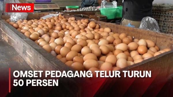 Harga Telur di Tangerang Tembus Rp33.000, Omset Pedagang Turun 50 Persen