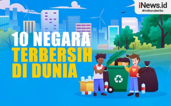 Infografis Deretan Negara Paling Bersih di Dunia