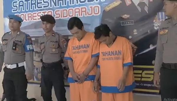 Tangkap 2 Pengedar Narkoba, Polresta Sidoarjo Amankan Sabu Senilai Rp1,2 Miliar