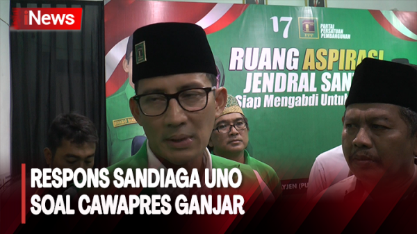 PPP Yakin 99% Sandiaga Uno Jadi Cawapres Ganjar Pranowo, Ini Respons Sandiaga