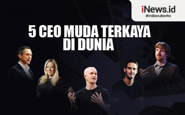 Infografis 5 CEO Muda Terkaya di Dunia
