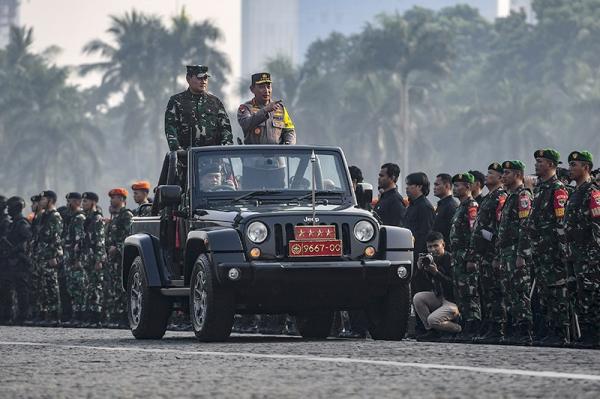 Panglima TNI - Kapolri Pimpin Apel Gelar Pasukan Pengamanan KTT ke-43 ASEAN