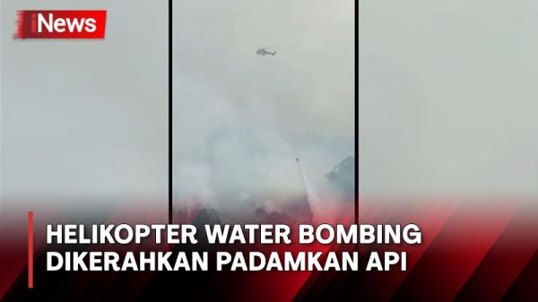 Api Masih Berkobar, Helikopter Water Bombing Dikerahkan ke Kawasan Savana Gunung Bromo